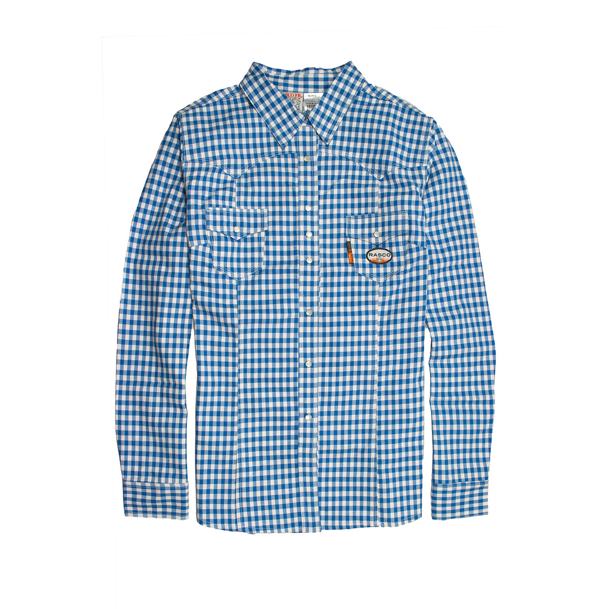 Women's Flame Resistant Blue Plaid Work Shirt - W-PLB762 – Refinery ...